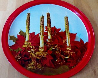 Metal Christmas Tray - Etsy
