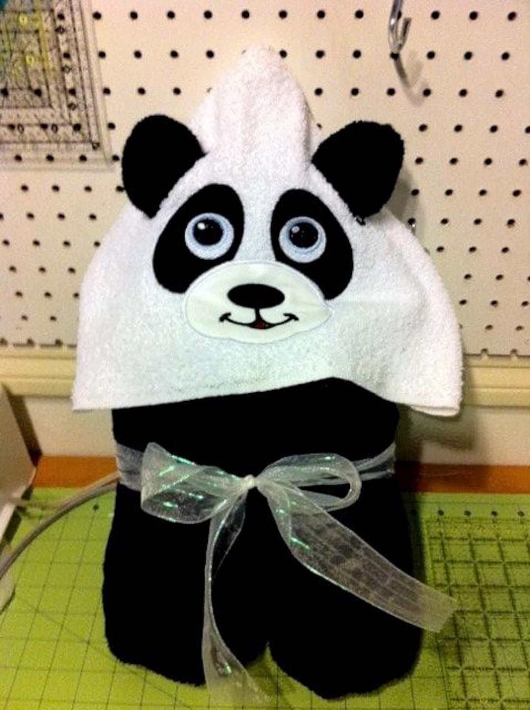 Panda Hooded Towel With 3D Ears - Etsy