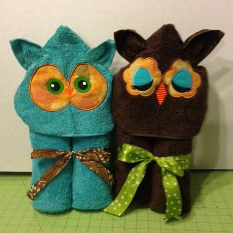 Owl Hooded Towel - Etsy