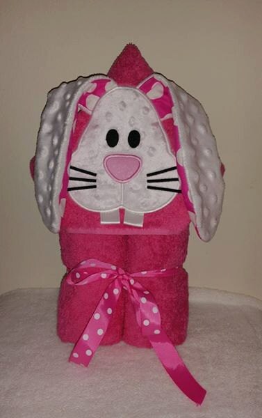 Floppy Ear Bucktooth Bunny Hooded Bath Towel - Etsy