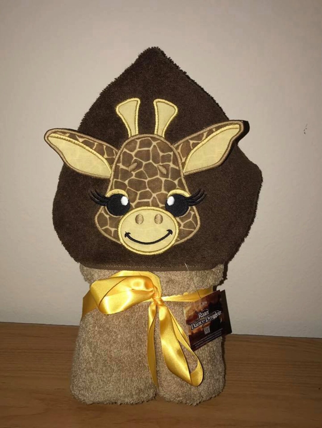 Giraffe Hooded Bath Towel With 3D Ears - Etsy