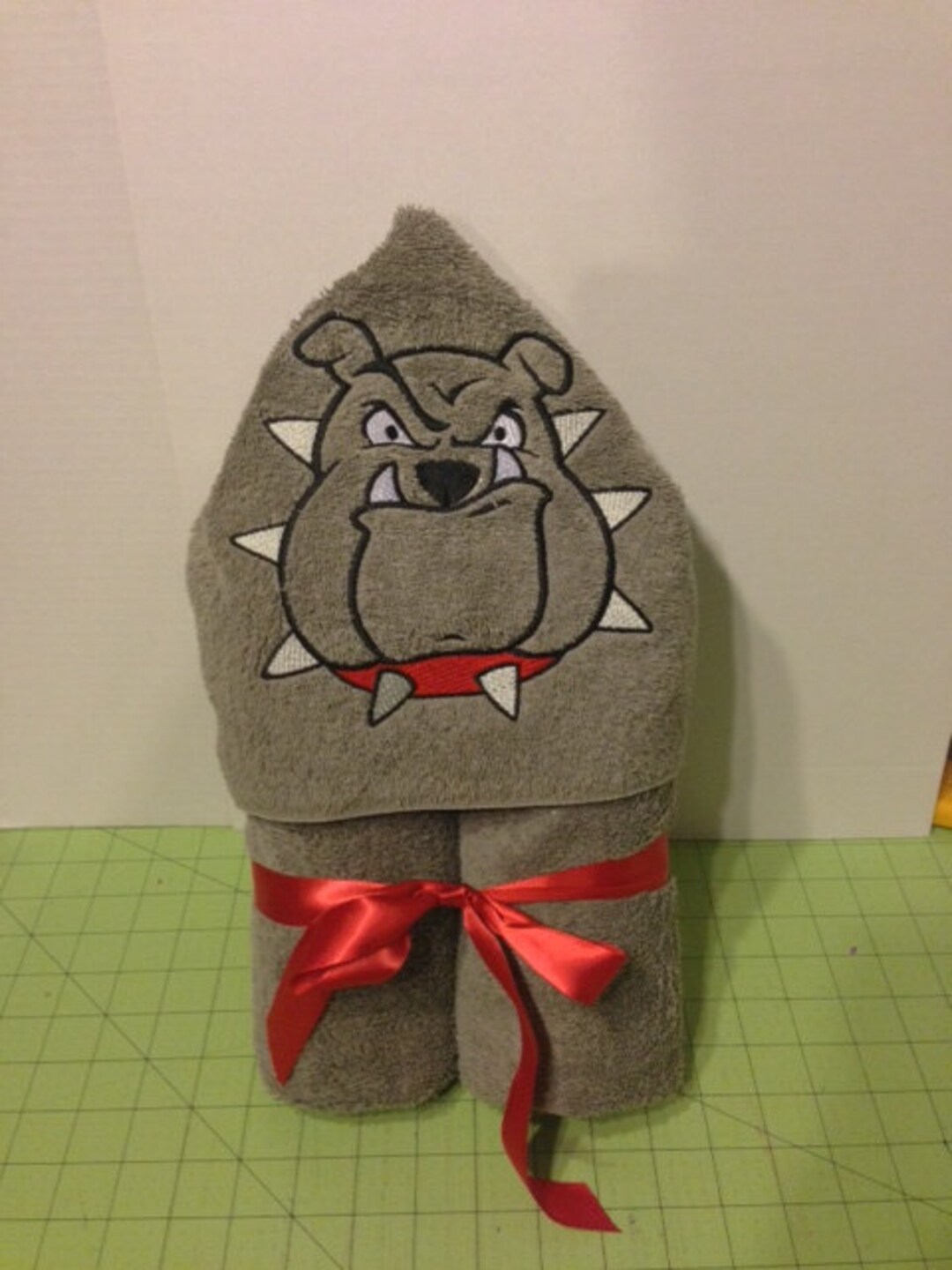 Big Bad Bulldog Hooded Towel - Etsy