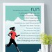 Women's Running Poem Print Gift for Runner - Etsy