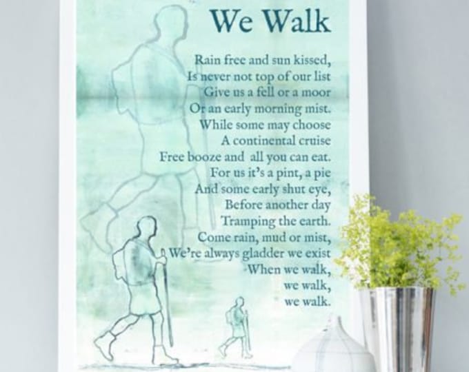 Walking Print - We Walk, Wall Art, Home Decor - Etsy