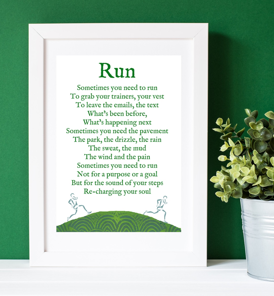 Run Poem Print Gift for Runner - Etsy