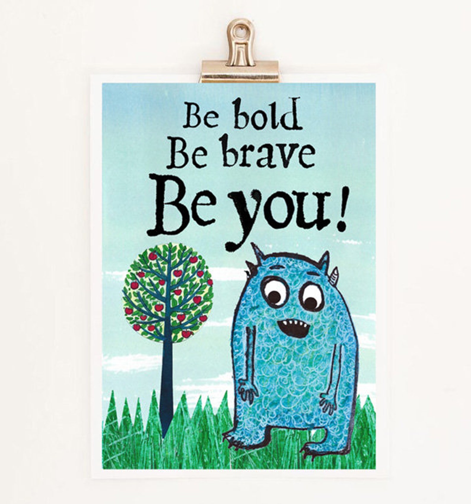 Be Bold Inspirational Art Print Motivational Wall Art Home - Etsy