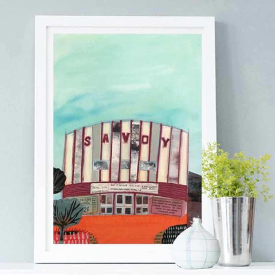 Savoy Cinema Print, Nottingham Wall Art - Etsy