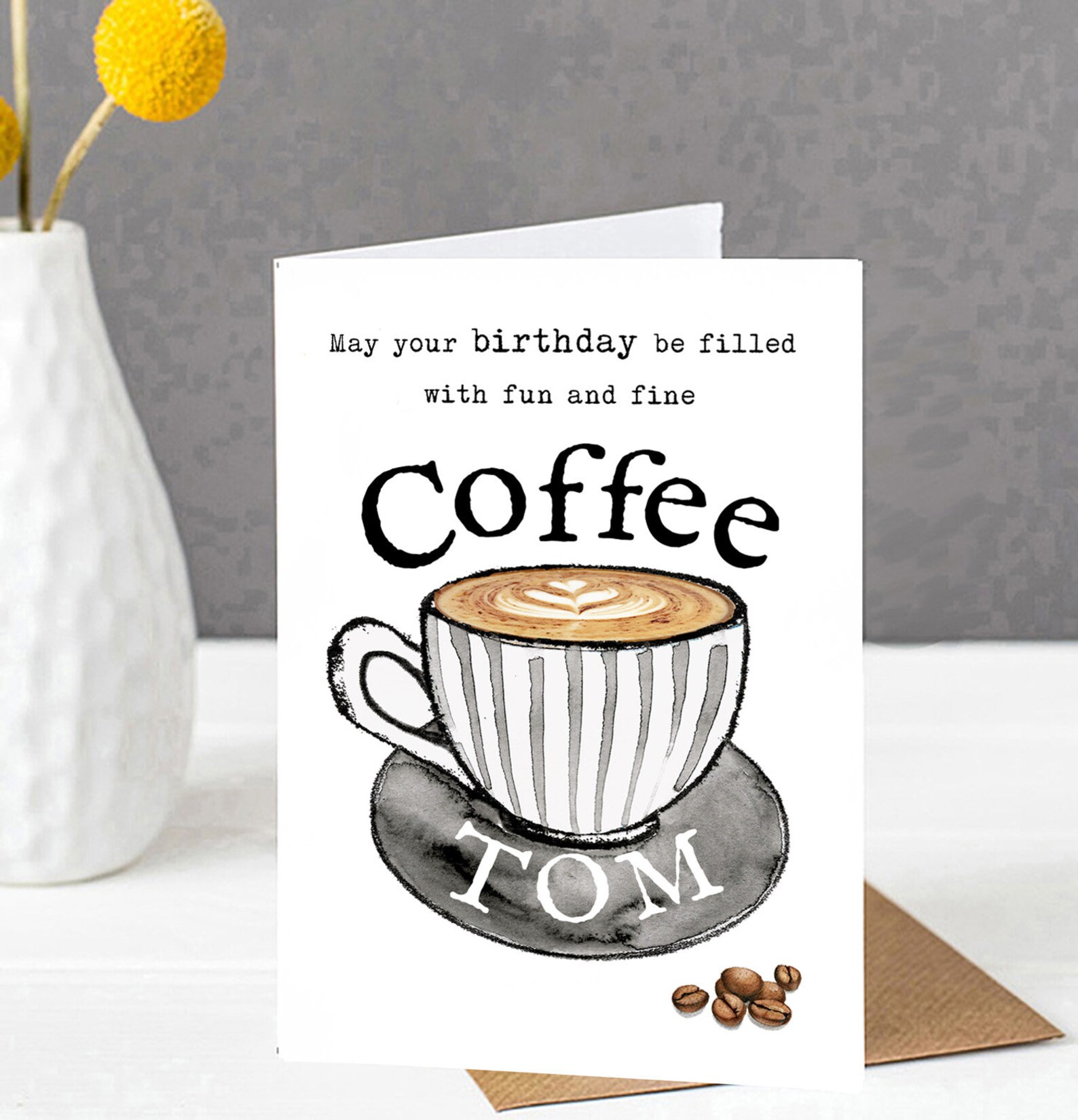 Happy Birthday Coffee Lover Card Personalised Etsy happy-birthday-coffee-lover-card-personalised-etsy