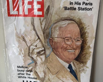 Vintage Life Magazine Kissinger, Harry Truman, December 1, 1972 - Etsy