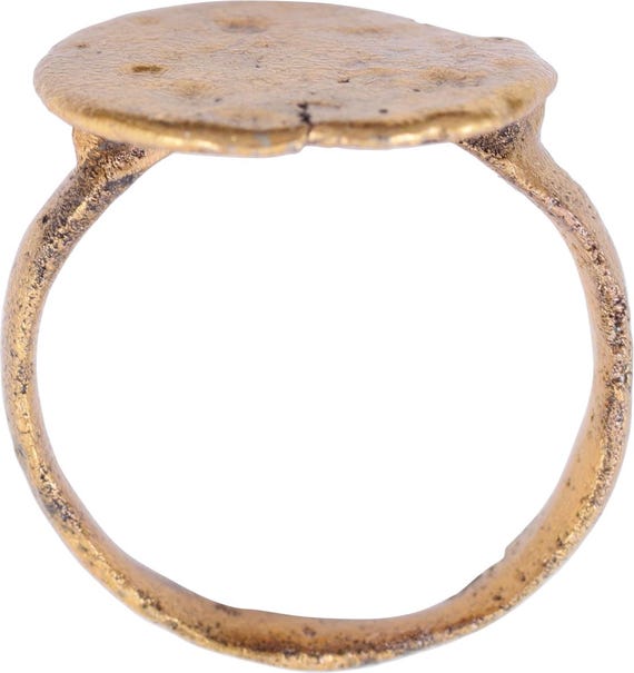 Anglo-Saxon Ring, 7th-10th Century AD, Size 8 - Gem
