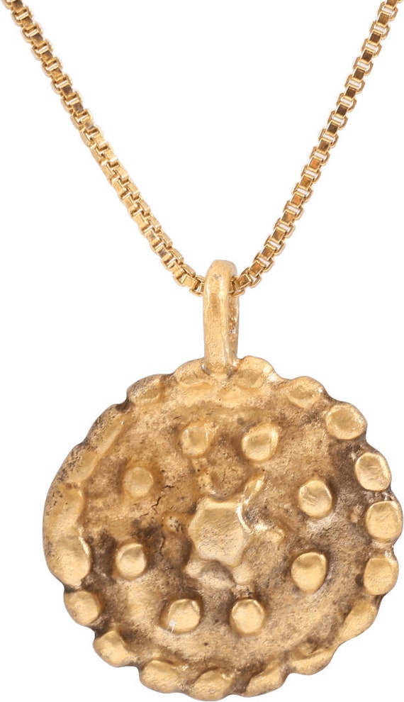 Ancient Roman Wheel Of Fortune Amulet Necklace, 5th-8… - Gem