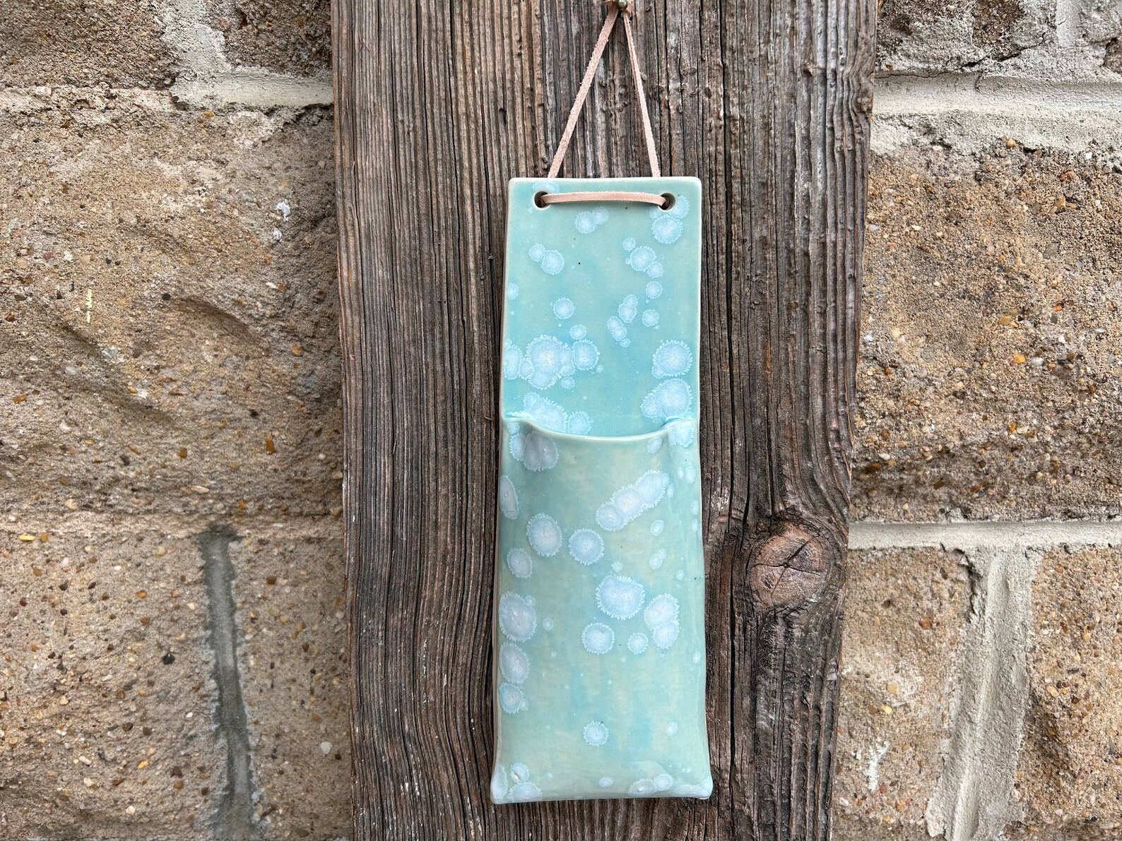 Ceramic Wall Pocket in Bloom Hand Made - Etsy