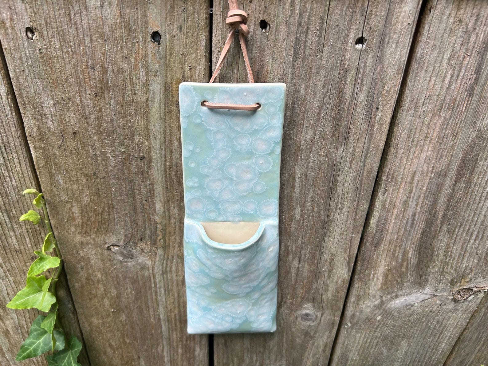 Ceramic Wall Pocket in Bloom Hand Made - Etsy