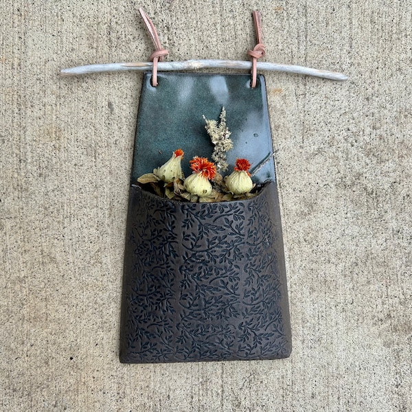 Ceramic Wall Pockets - Etsy
