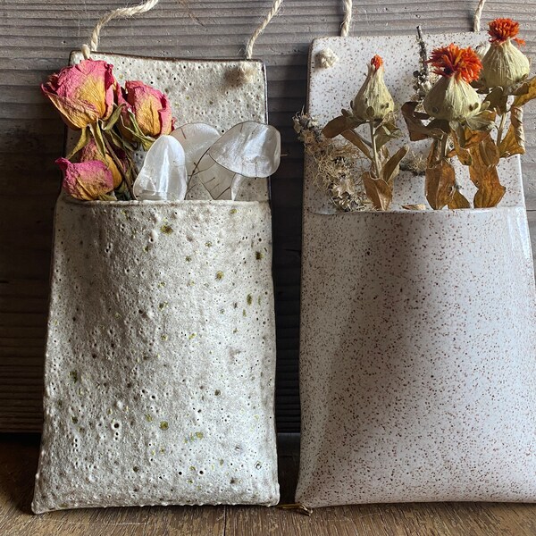 Ceramic Wall Pocket - Etsy