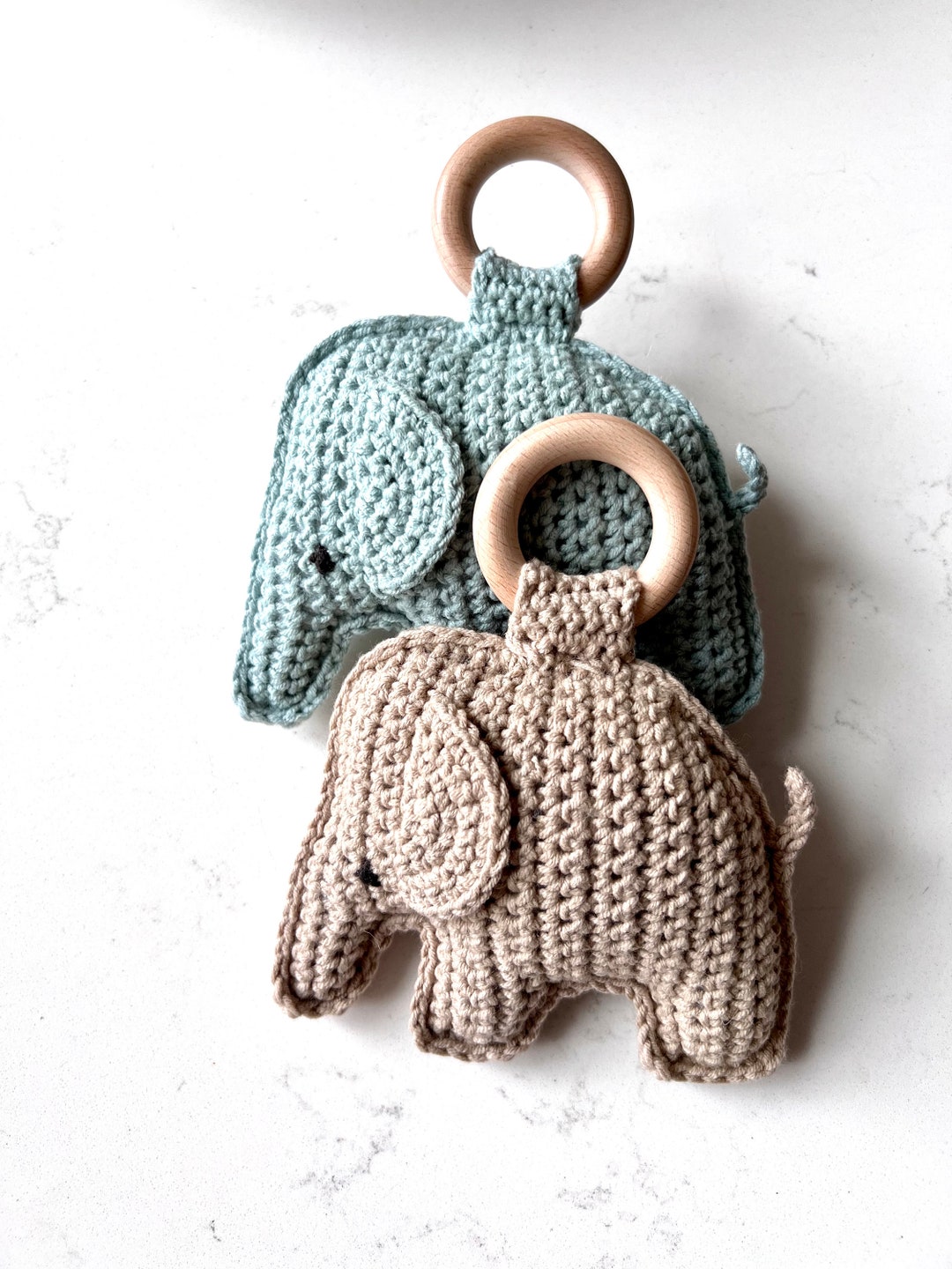 Baby Elephant Rattle / Baby Shower Gift - Etsy