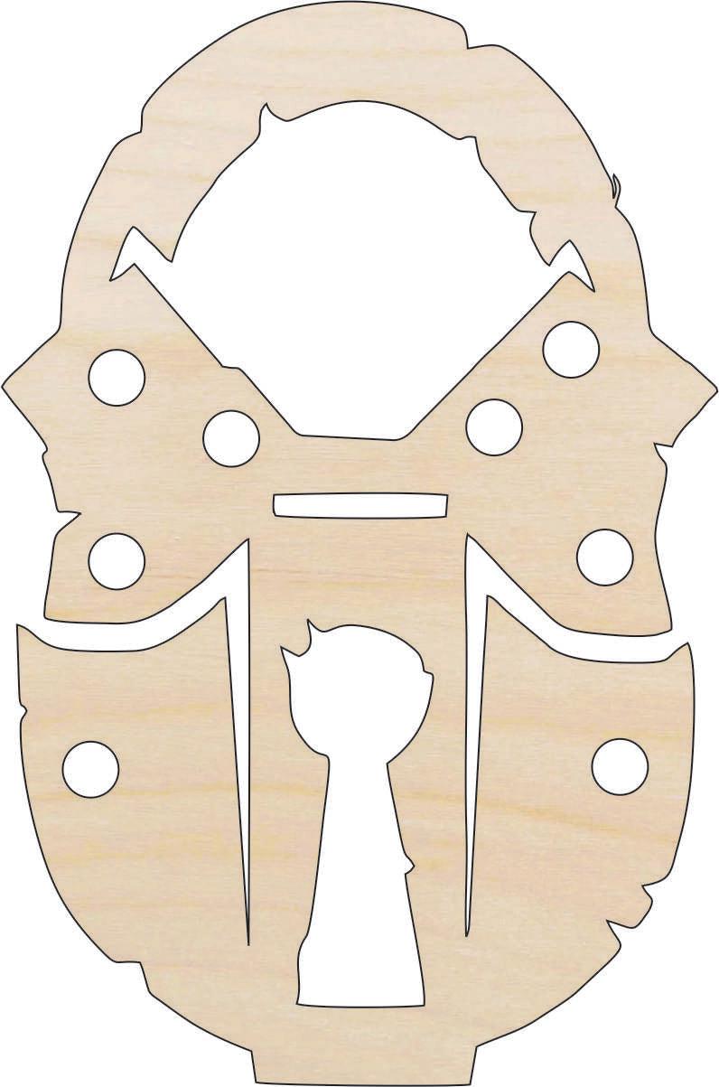 Padlock Wood Craft Shape - Laser Cut Baltic Birch Unfinished DIY Wood ...