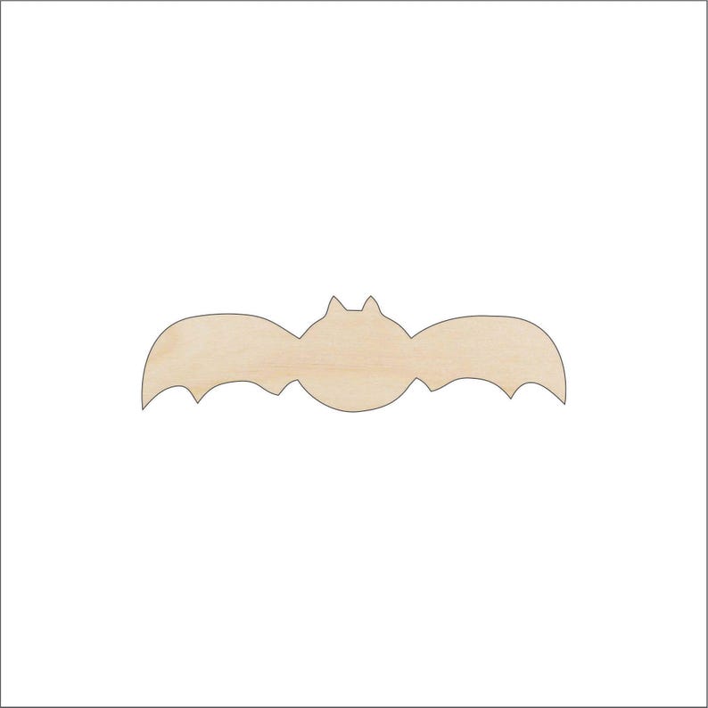 Flying Bat Wood Shape - Laser Cut Baltic Birch DIY Craft BAT11 - Etsy