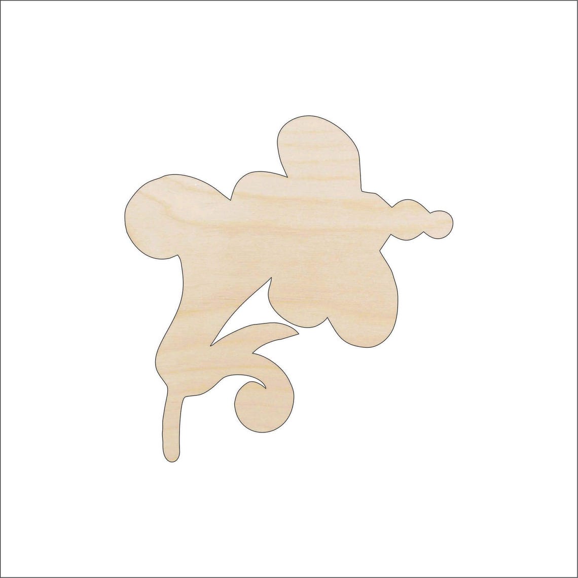 Wooden Flower Cutout: Laser Cut Baltic Birch - Unfinished DIY FLR22 - Etsy