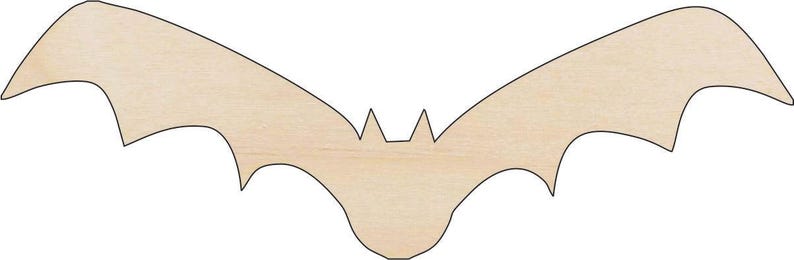 Wood Bat Cutout: Flying Design - Baltic Birch Unfinished BAT14 - Etsy