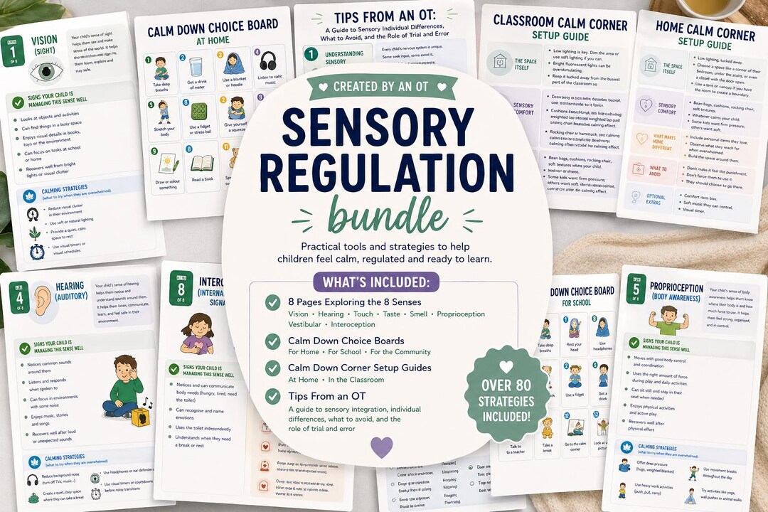OT Designed Sensory Regulation Bundle - Including Interoception ...
