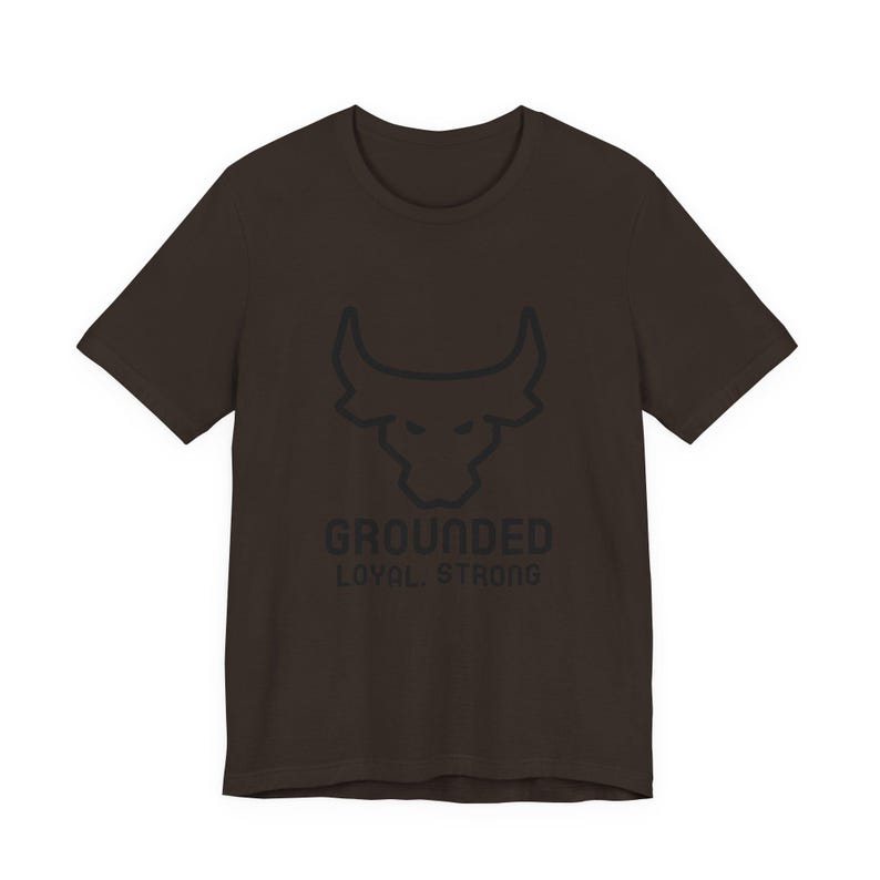 Taurus Grounded Loyal Strong Bull Logo Tee - Etsy UK