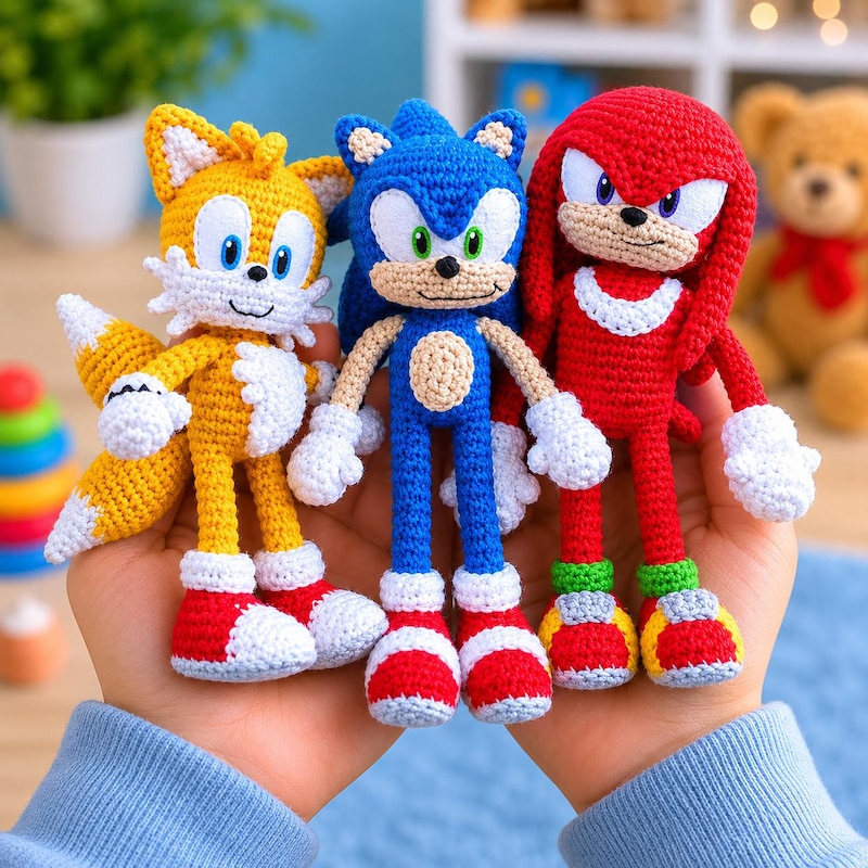 Sonic the Hedgehog Plush - Etsy