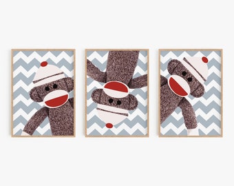 Sock Monkey Nursery | Etsy