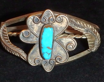 Old Turquoise Bracelet | Etsy