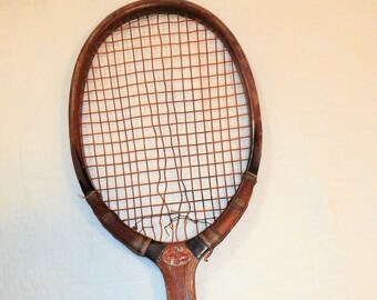 Old Tennis Racket | Etsy