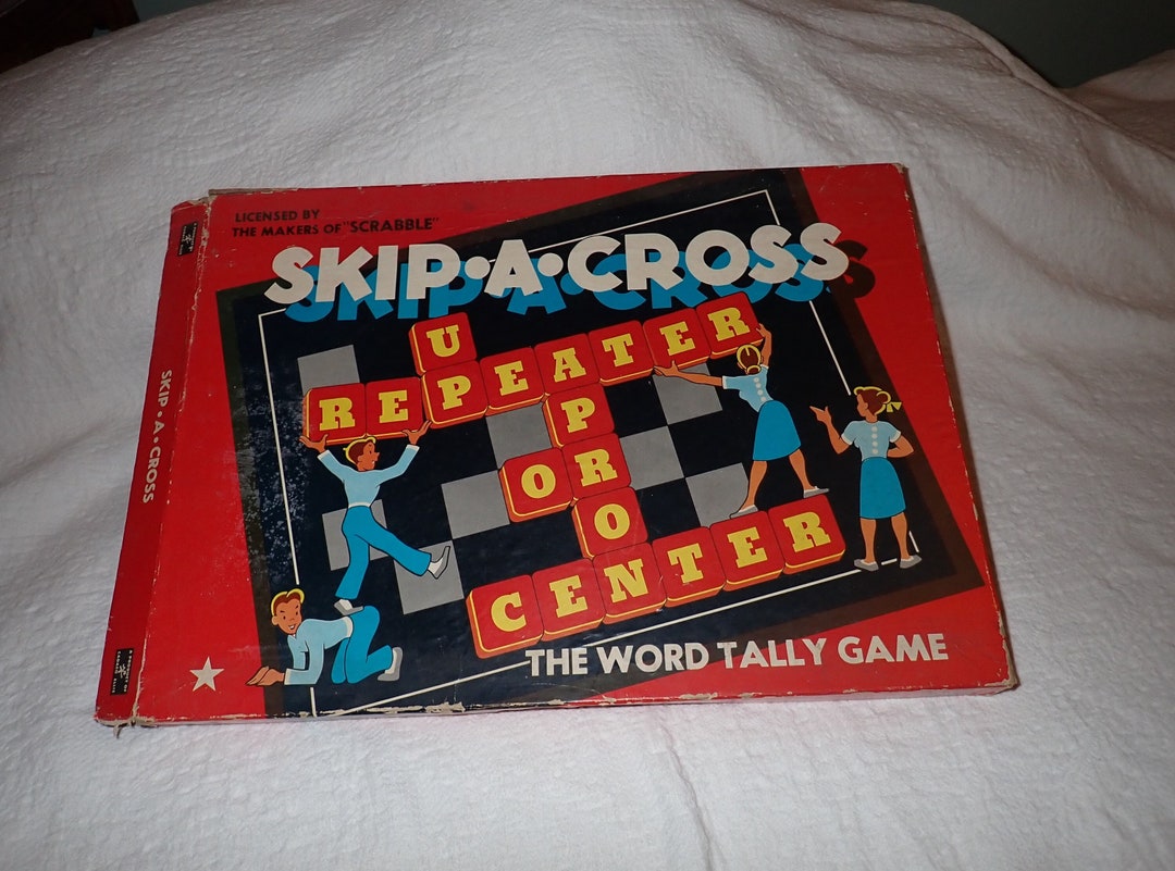 Vintage Skip-a-cross Board Game, Licensed by Scrabble - Etsy