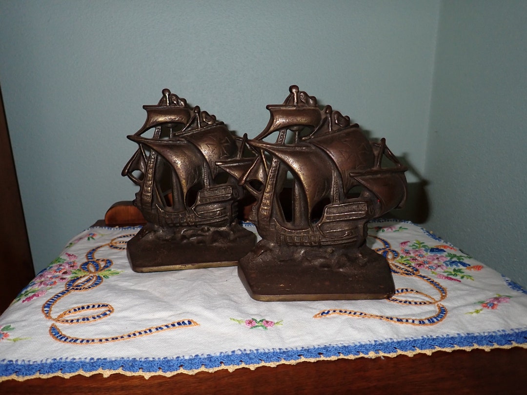 Sailing Ship Bookends - Etsy