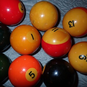 Bakelite Billiard Balls Complete Set - Etsy