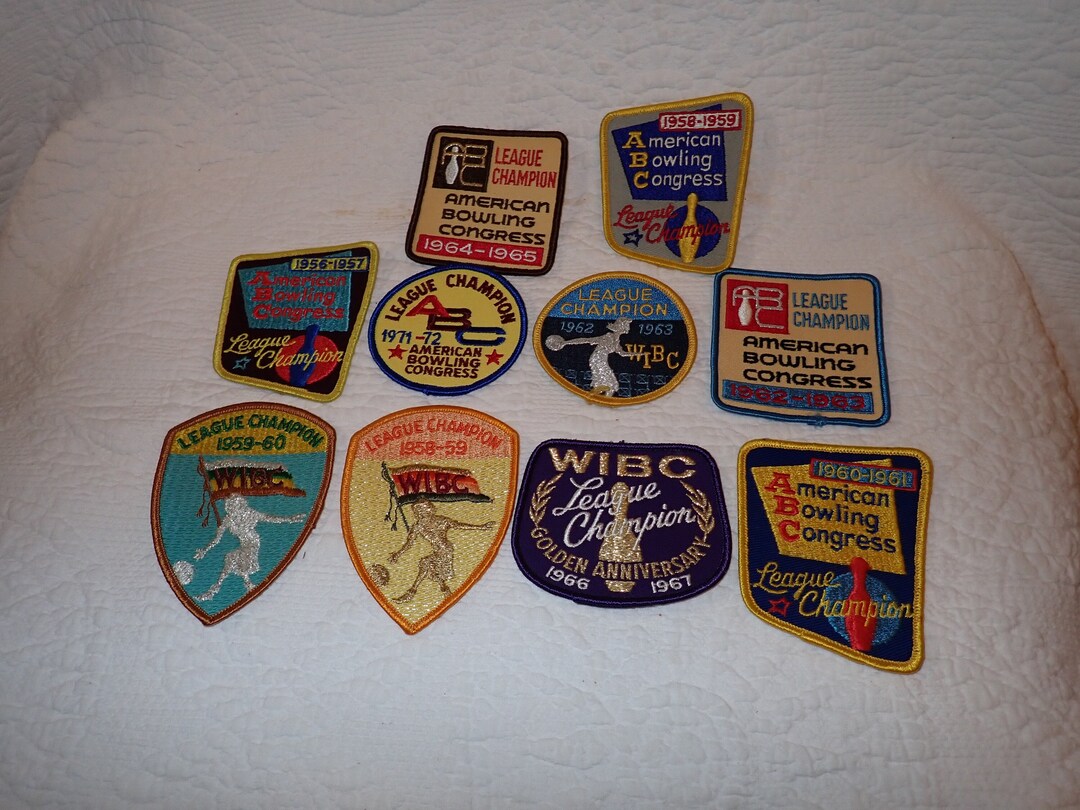 Bowling Patches Lot of Ten - Etsy