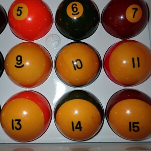 Bakelite Billiard Balls Complete Set - Etsy