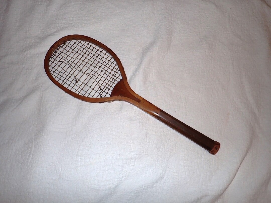 Old Wooden Tennis Racket - Etsy