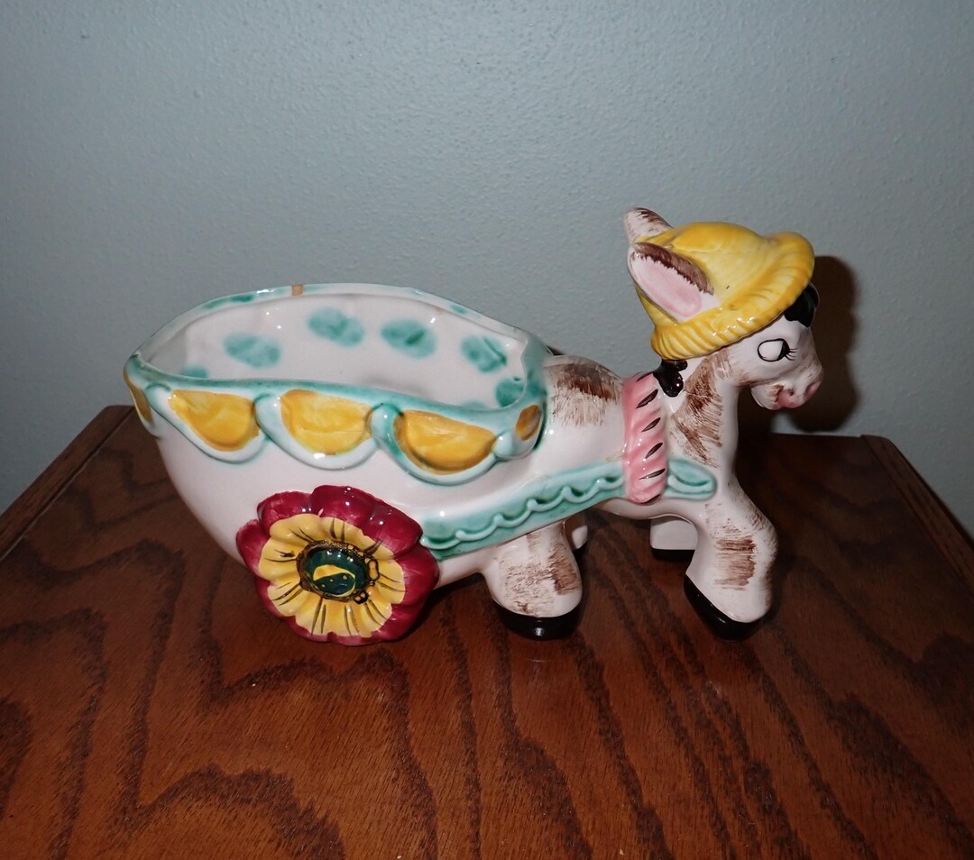 Donkey Cart Planter-large - Etsy