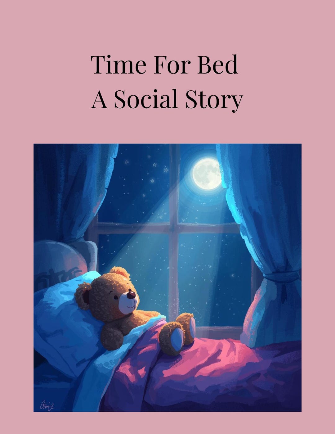 Bedtime Routine Social Story for Kids|autism Sleep Visual Schedule - Etsy
