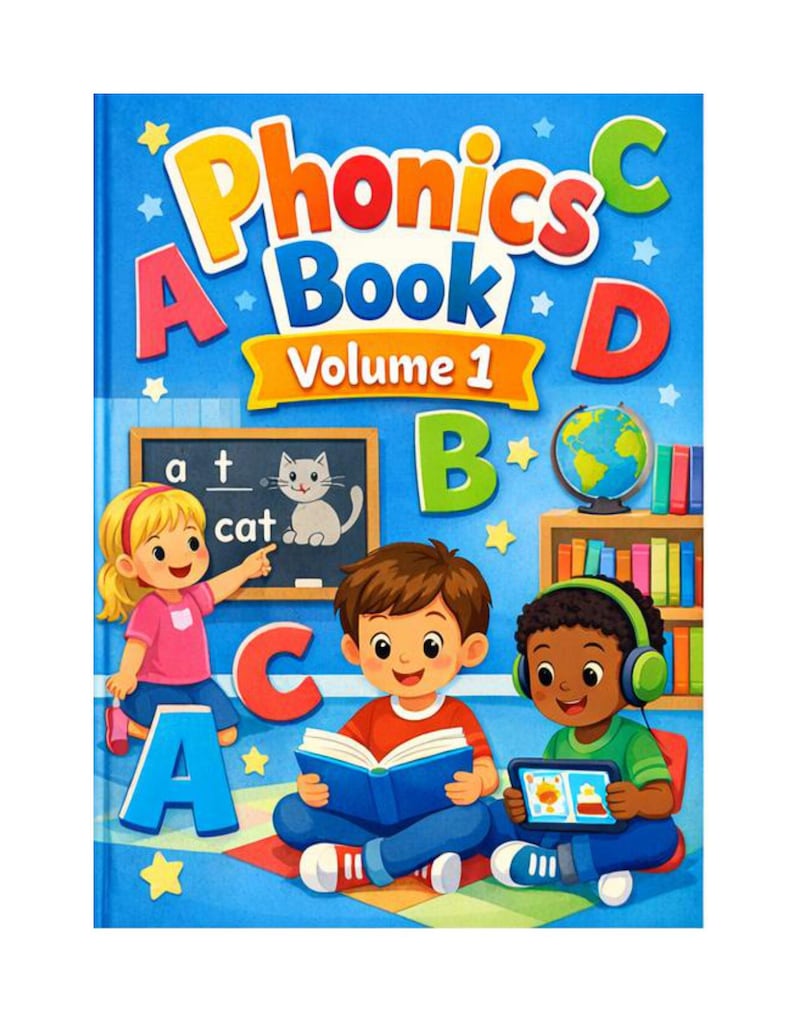 Phonics Workbook Volumes 1 and 2| Beginning |letter Sounds Racing| CVC ...