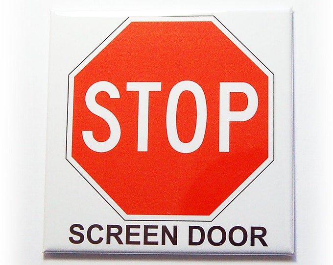Stop Screen Door Warning Sign, Protection for Your Screen Door (9995 ...