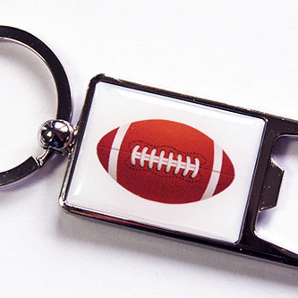 Football Bottle Opener Keychain - Etsy