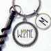 Wine Corkscrew Keyring, Monogram Keyring, Corkscrew Keychain, Stocking ...