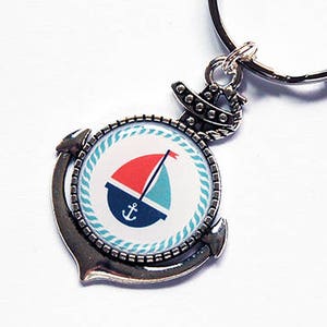 Anchor Key Ring, Sailboat Keychain, Stocking Stuffer, Keyring, Keychain ...