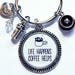 Coffee Keychain Coffee Lovers Coffee Key Ring Coffee - Etsy