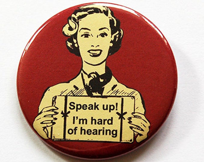 Speak Loudly, Speak up Pin, Hard of Hearing Pin, Hearing Impairment ...