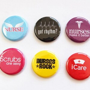 Nurse Magnets, Button Magnets, Magnets for Nurse, Nurses Week, Gift for ...