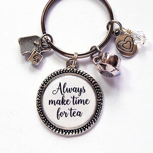 Tea Keychain, Tea Lovers, Tea Key Ring, Stocking Stuffer, Keychain With ...