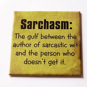 Funny Magnet, Magnet, Sarchasm Magnet, Sarcasm, Fridge Magnet, Large ...