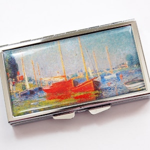 Monet Pill Box, Pill Case, Pill Box, Monet, Landscape, Impressionist ...