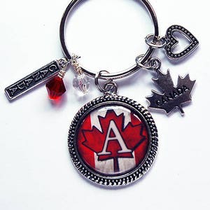Canada Keychain, Keychain With Charms, Canada Maple Leaf, Canada ...